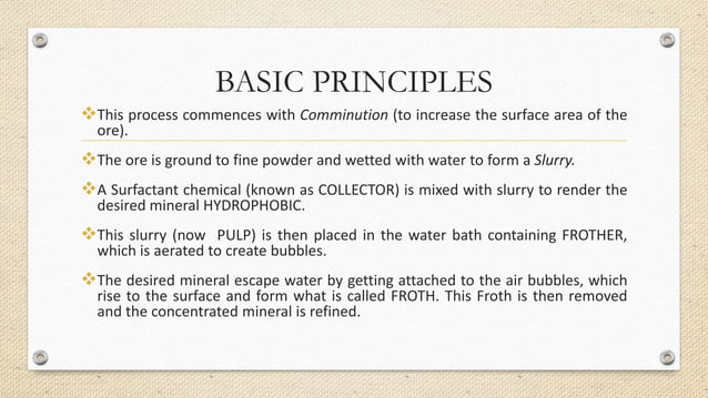 Froth+flotation | PPTX | Chemistry | Science