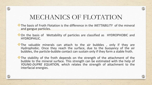 Froth+flotation | PPTX | Chemistry | Science