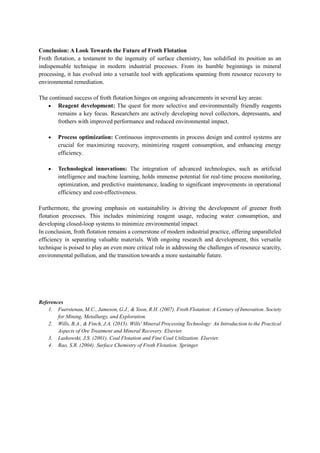 Froth Flotation: An Advanced Process in Mineral and Wastewater ...
