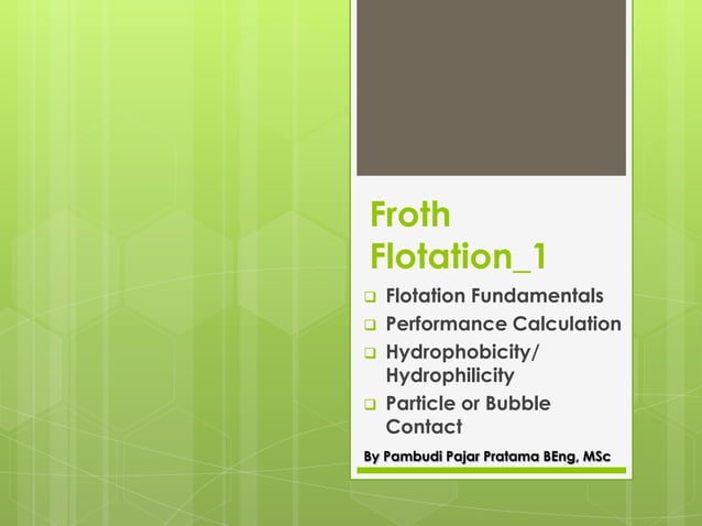 Froth Flotation_1 | PPTX | Chemistry | Science