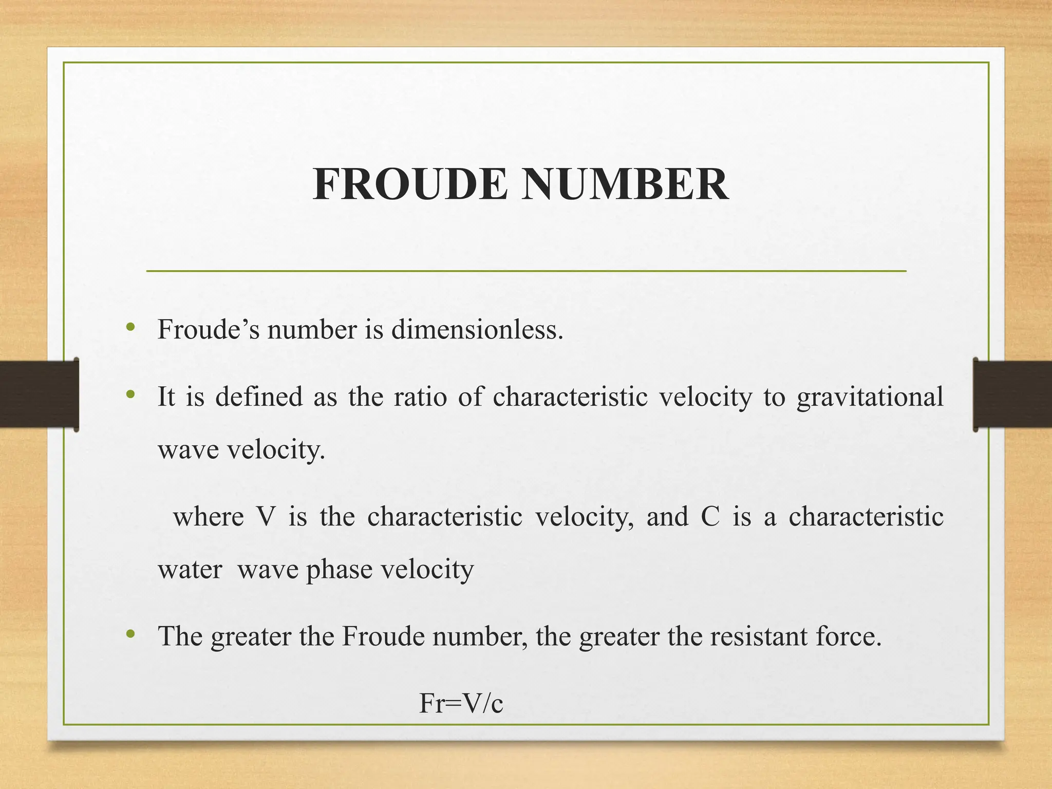 Froude Number in Hydraulics and hydraulic machinary.pptx
