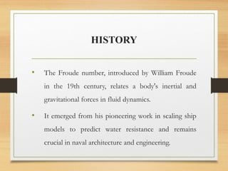 Froude Number in Hydraulics and hydraulic machinary.pptx