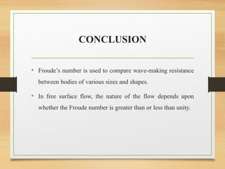 Froude Number in Hydraulics and hydraulic machinary.pptx