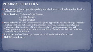 FROVATRIPTAN PPT Presentation.pptx | Pharmaceutical Drugs | Medical Health