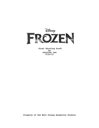 Frozen screenplay | PDF