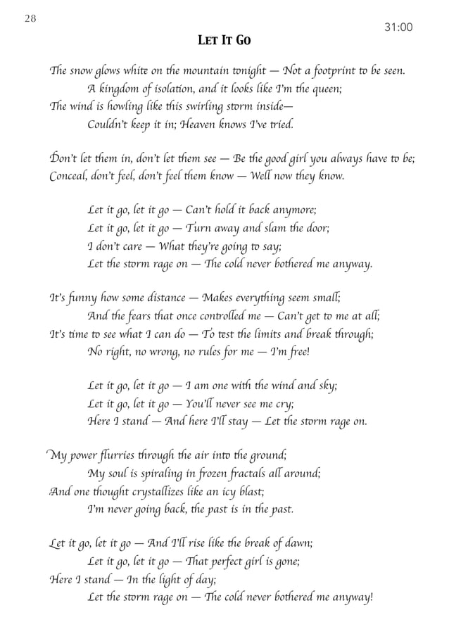 Frozen Script pdf Frozen Script pdf