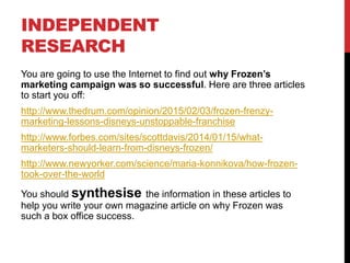 Frozen Marketing Case Study | PPTX