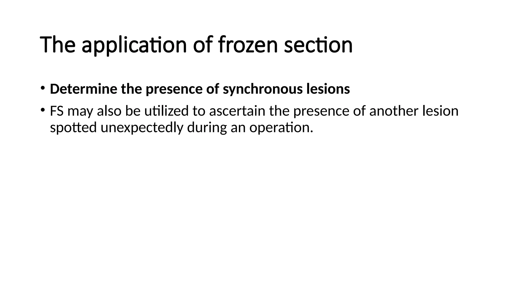 Frozen section i pathology pptc for Post graduate | PPTX