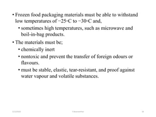 Frozen food storage. f | PPTX