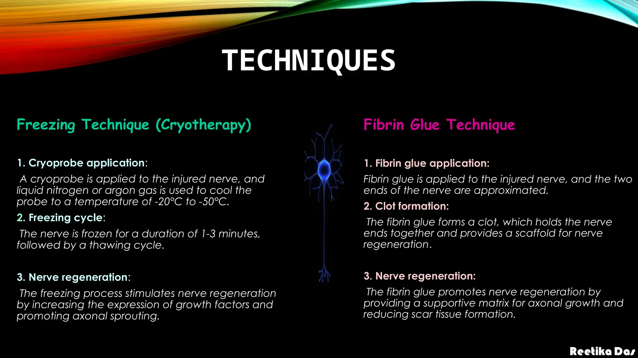 FROZEN NERVE REPAIR.pptx A technique of nerve repair using freezing to ...