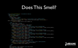 Frozen rails 2012 - Fighting Code Smells | PPT