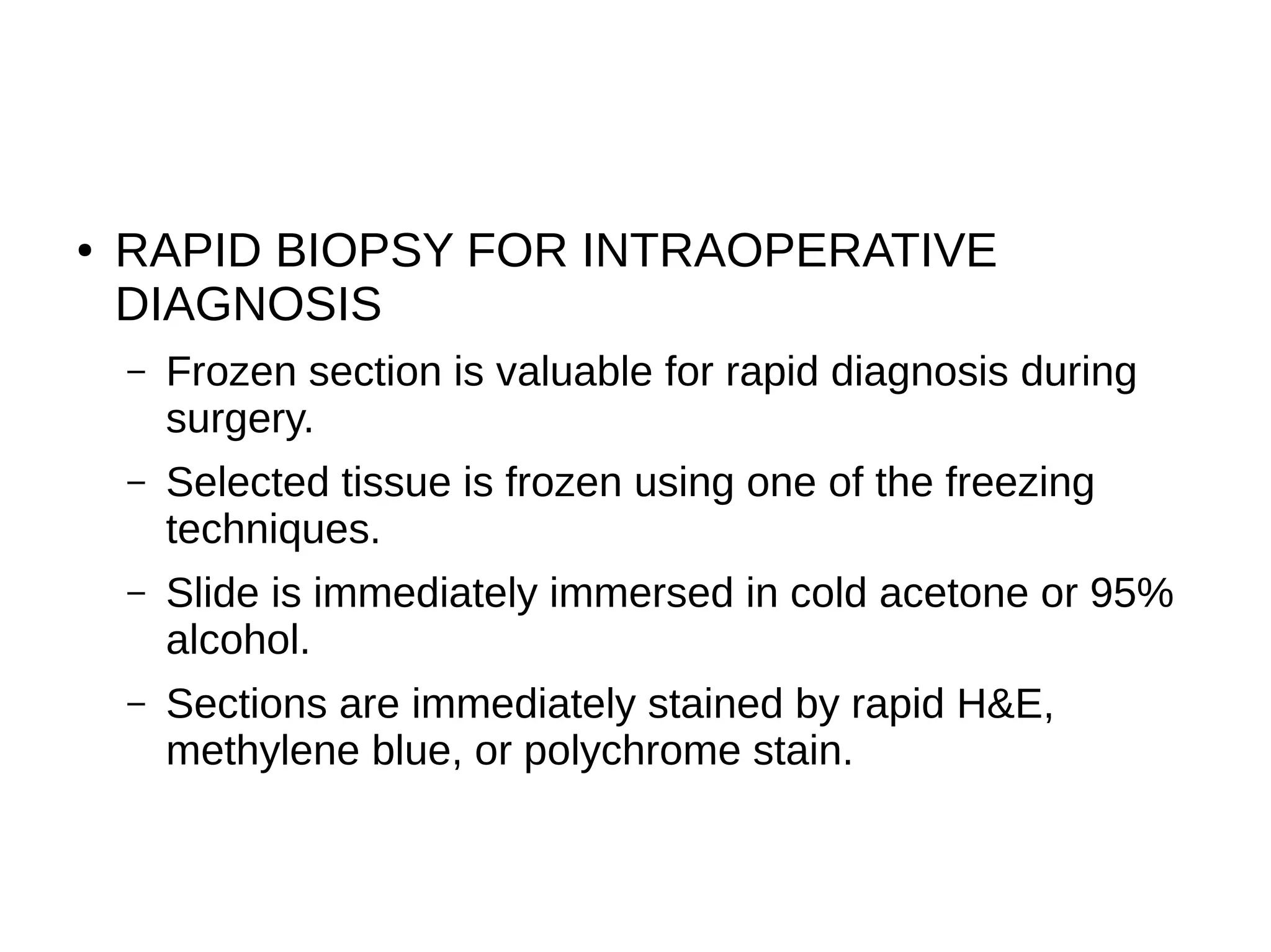 Frozen section | ODP
