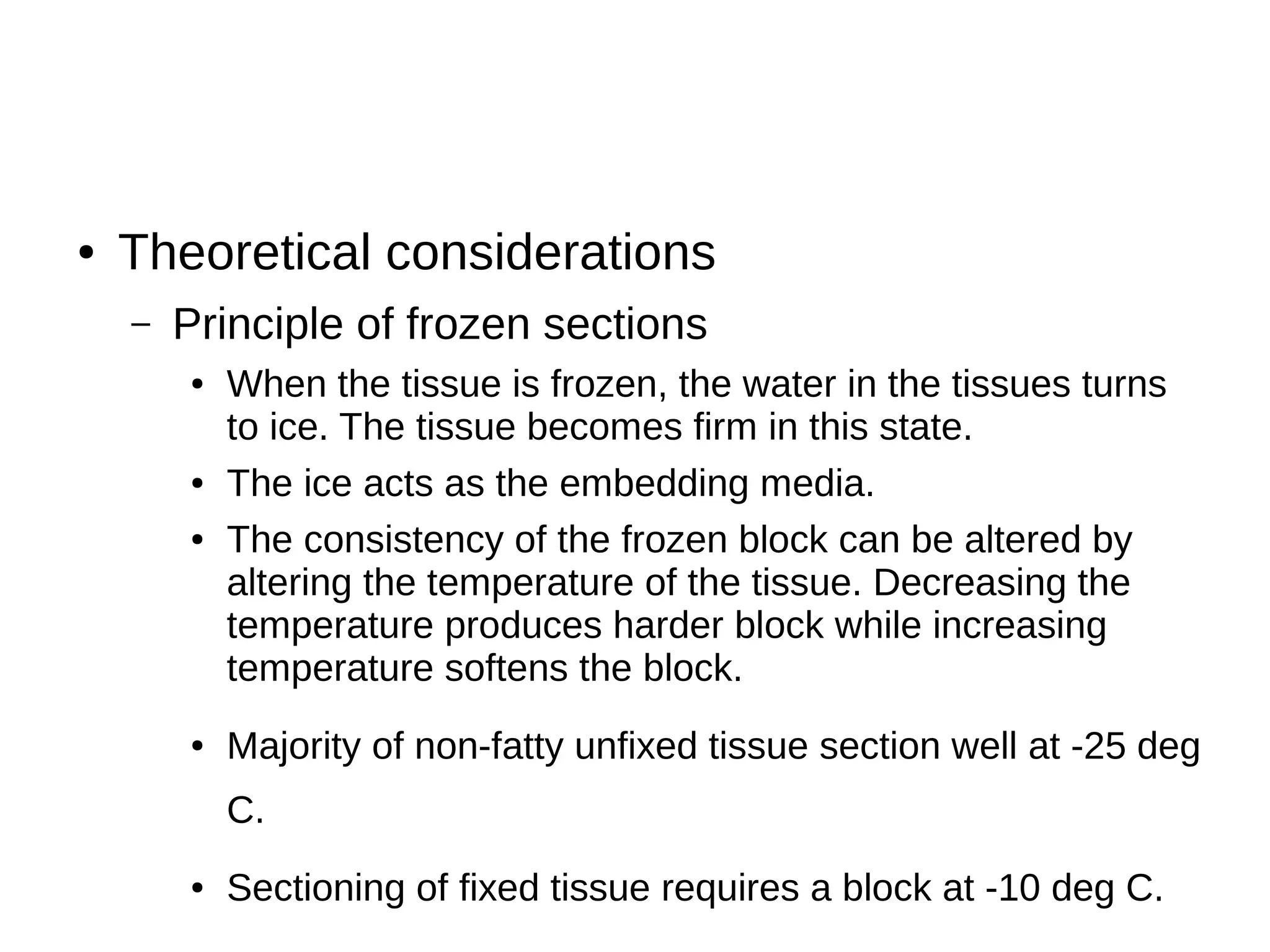 Frozen section | ODP