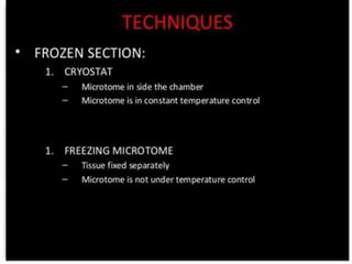 Frozen section and cryostat | PPTX