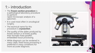 Frozen section & cryostat | PPT