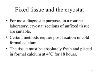 FROZEN SECTION ppt in which method is described in detail | PPTX