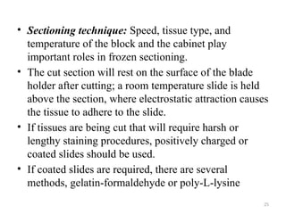 FROZEN SECTION ppt in which method is described in detail | PPTX