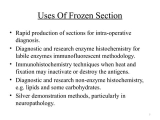 FROZEN SECTION ppt in which method is described in detail | PPTX