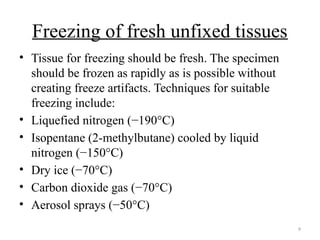 FROZEN SECTION ppt in which method is described in detail | PPTX