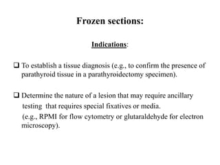Frozen sections and other intraoperative | PDF