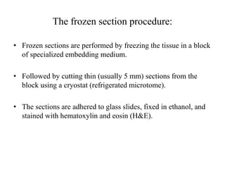 Frozen sections and other intraoperative | PDF