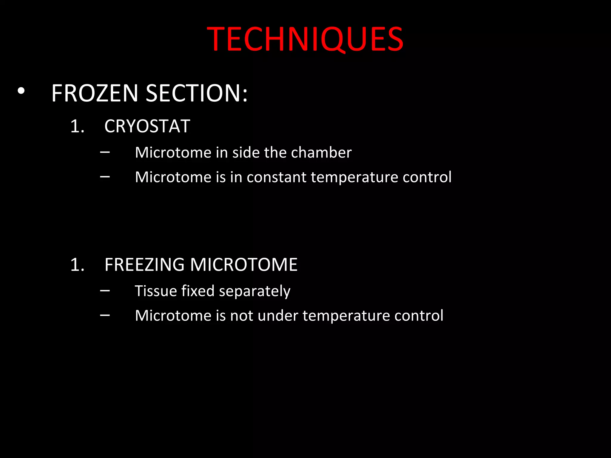 Frozen section overview and application | PPT