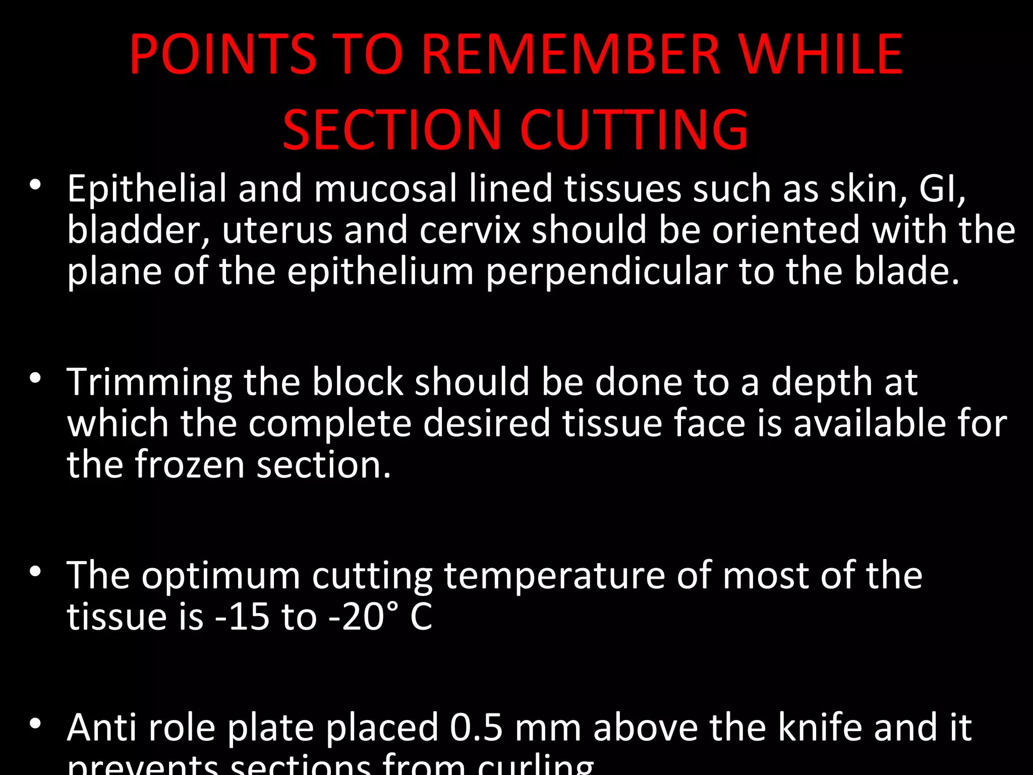 Frozen section overview and application | PPT