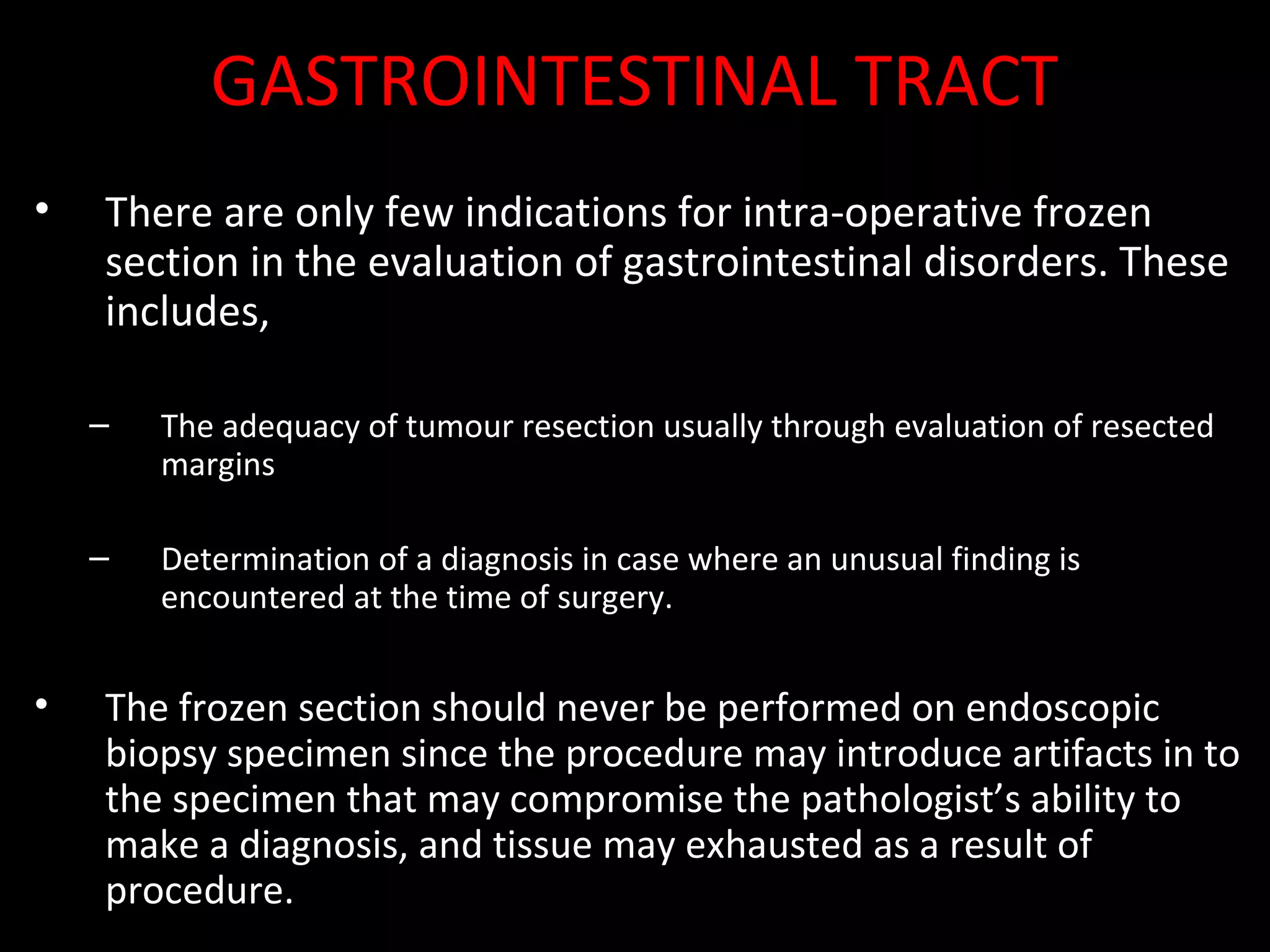 Frozen section overview and application | PPT