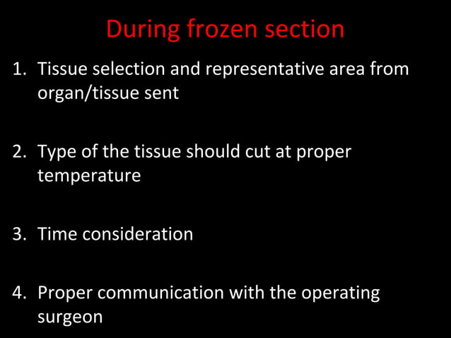 Frozen section overview and application | PPT