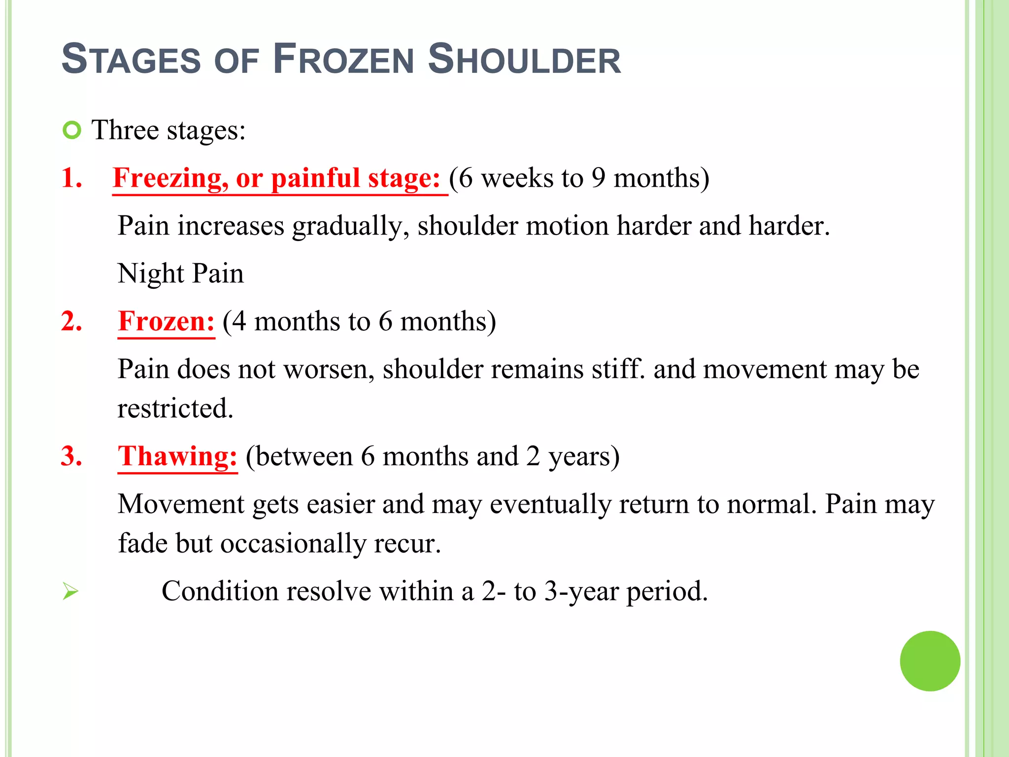Frozen shoulder | PPTX