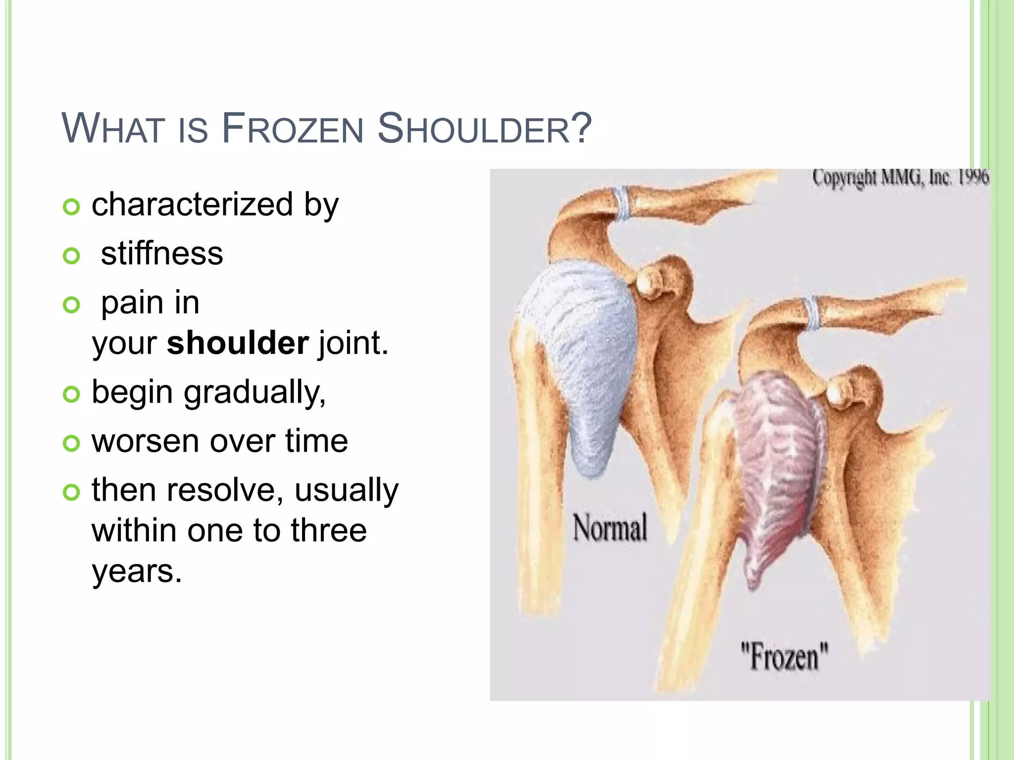 Frozen Shoulder Ppt