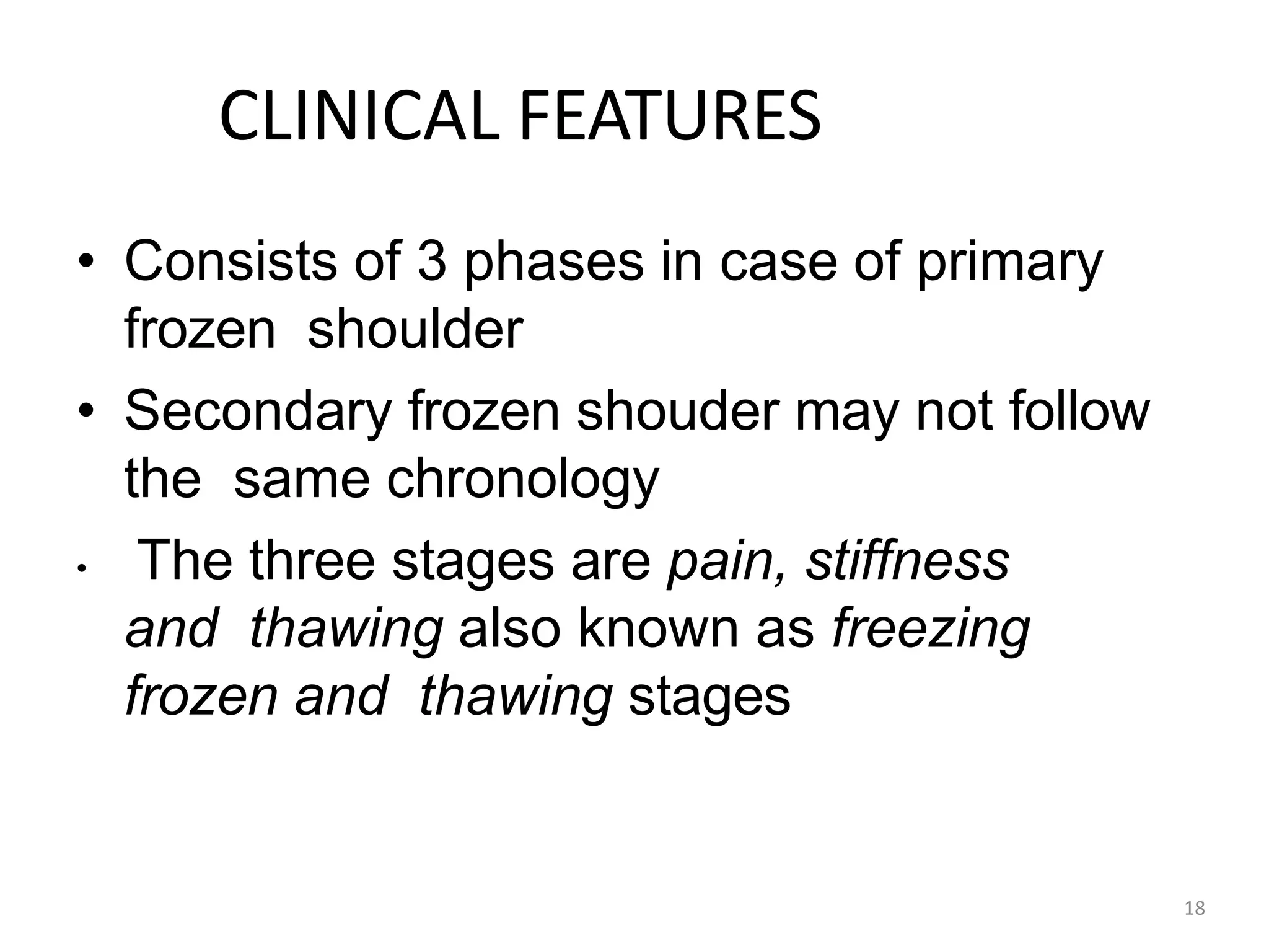 Frozen shoulder ADHESIVE CAPSULITIS OF SHOULDER | PPTX