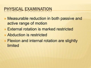 Frozen shoulder | PPTX