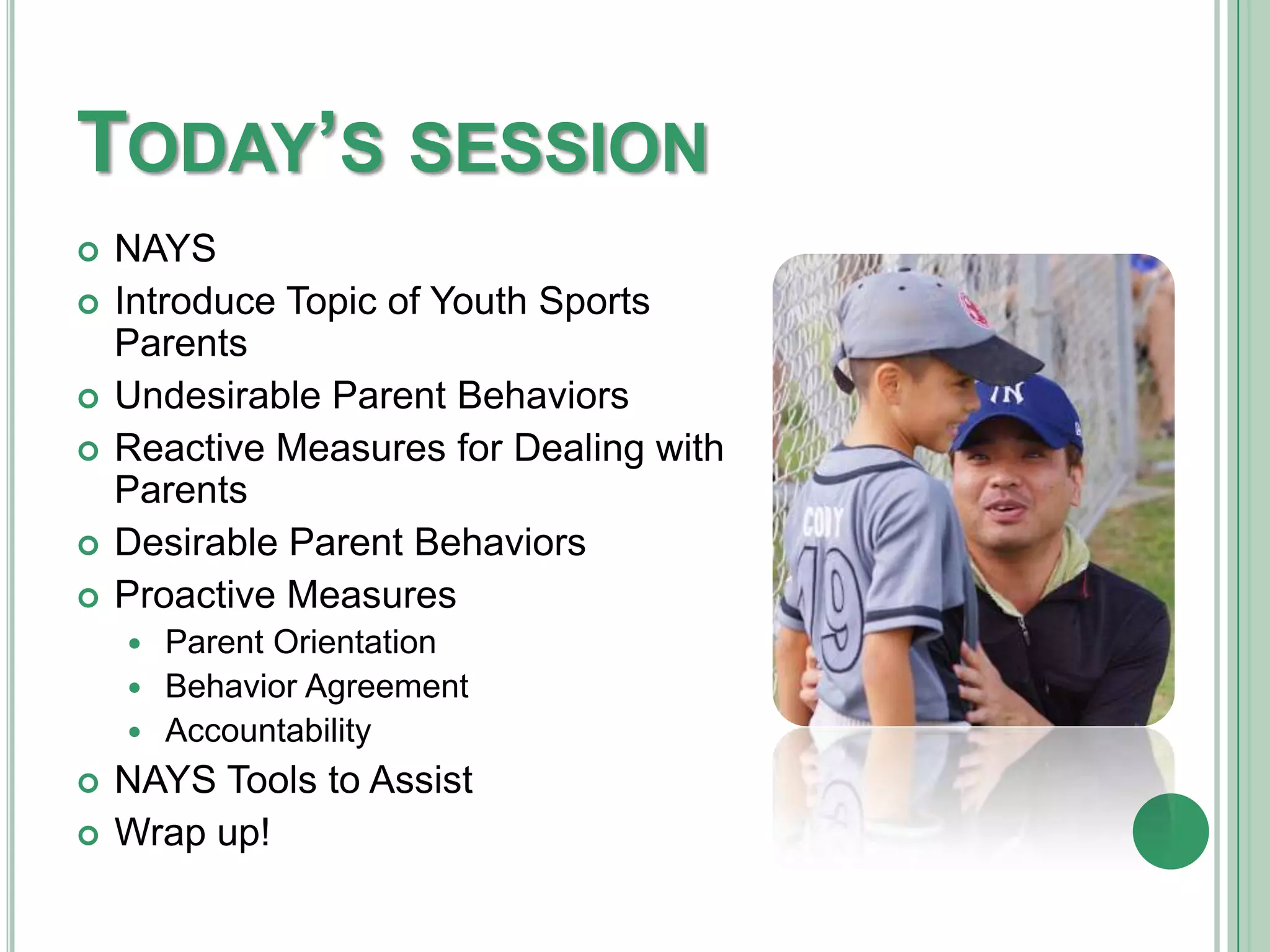 Making Youth Sports Parents Your Partners | PPTX