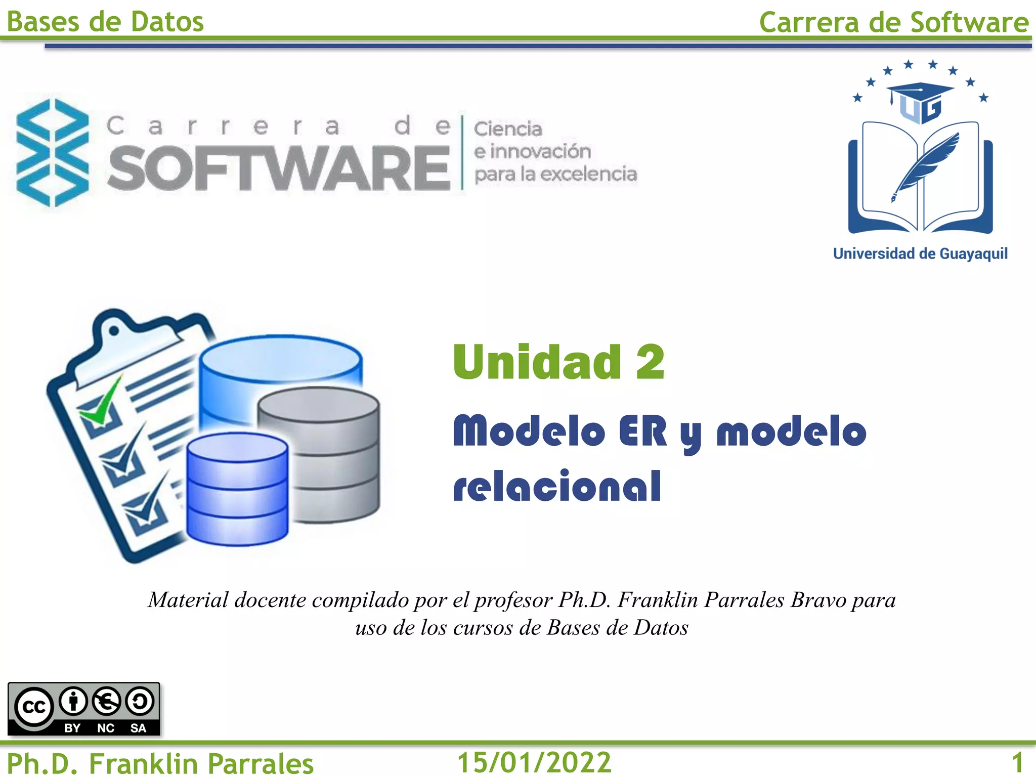 DB1 Unidad 2: Modelo ER y modelo relacional | PDF