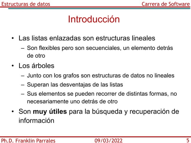 ED Unidad 4: Estructuras de datos no lineales (árboles) | PDF