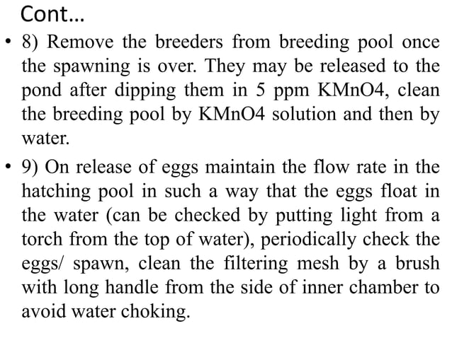 Frp carp hatchery | PPTX | Fish and Aquariums | Pets