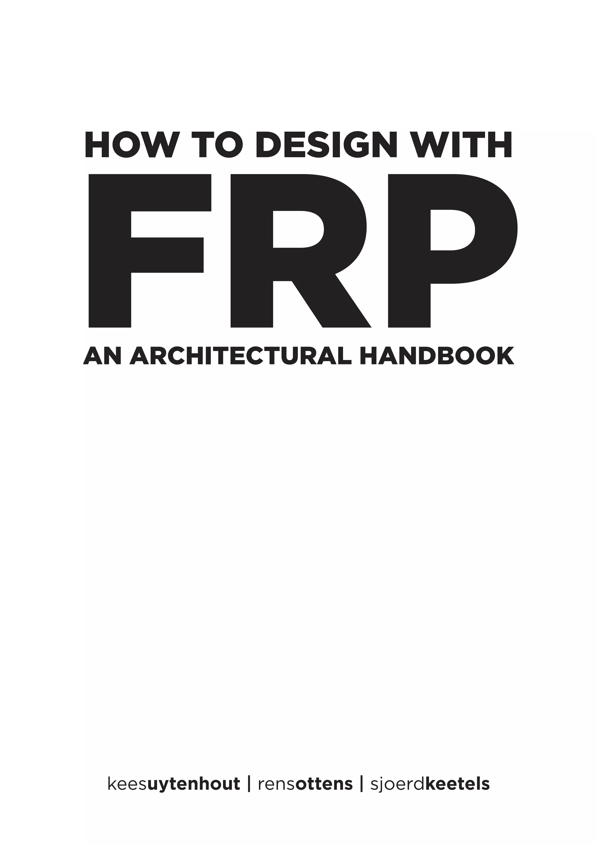 FRP Architectural handbook | PDF