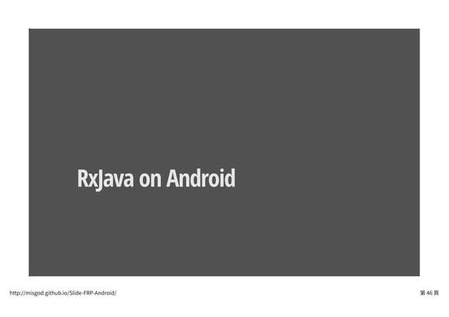 Functional Reactive Programming on Android | PDF