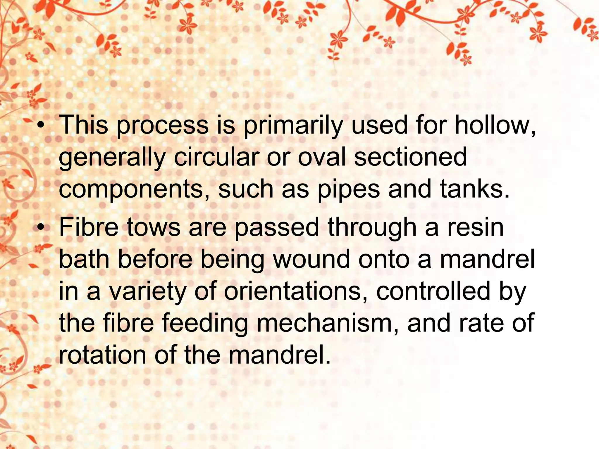 Fibre Reinforced Plastic manufacturing methods | PPTX