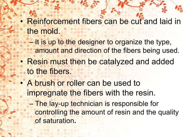 Fibre Reinforced Plastic manufacturing methods | PPTX | Needlework ...