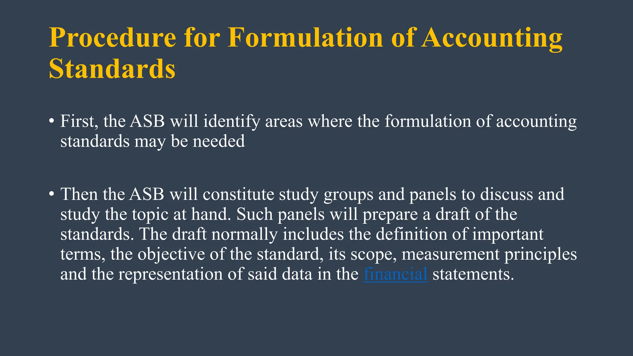 Accounting Standards Setting Process in India | PPTX