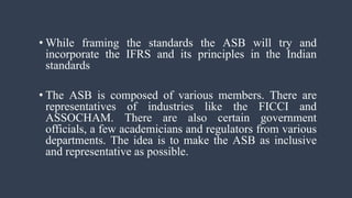 Accounting Standards Setting Process in India | PPTX