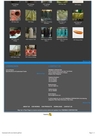 FRP Products Philippines - Fibermax Corp | PDF