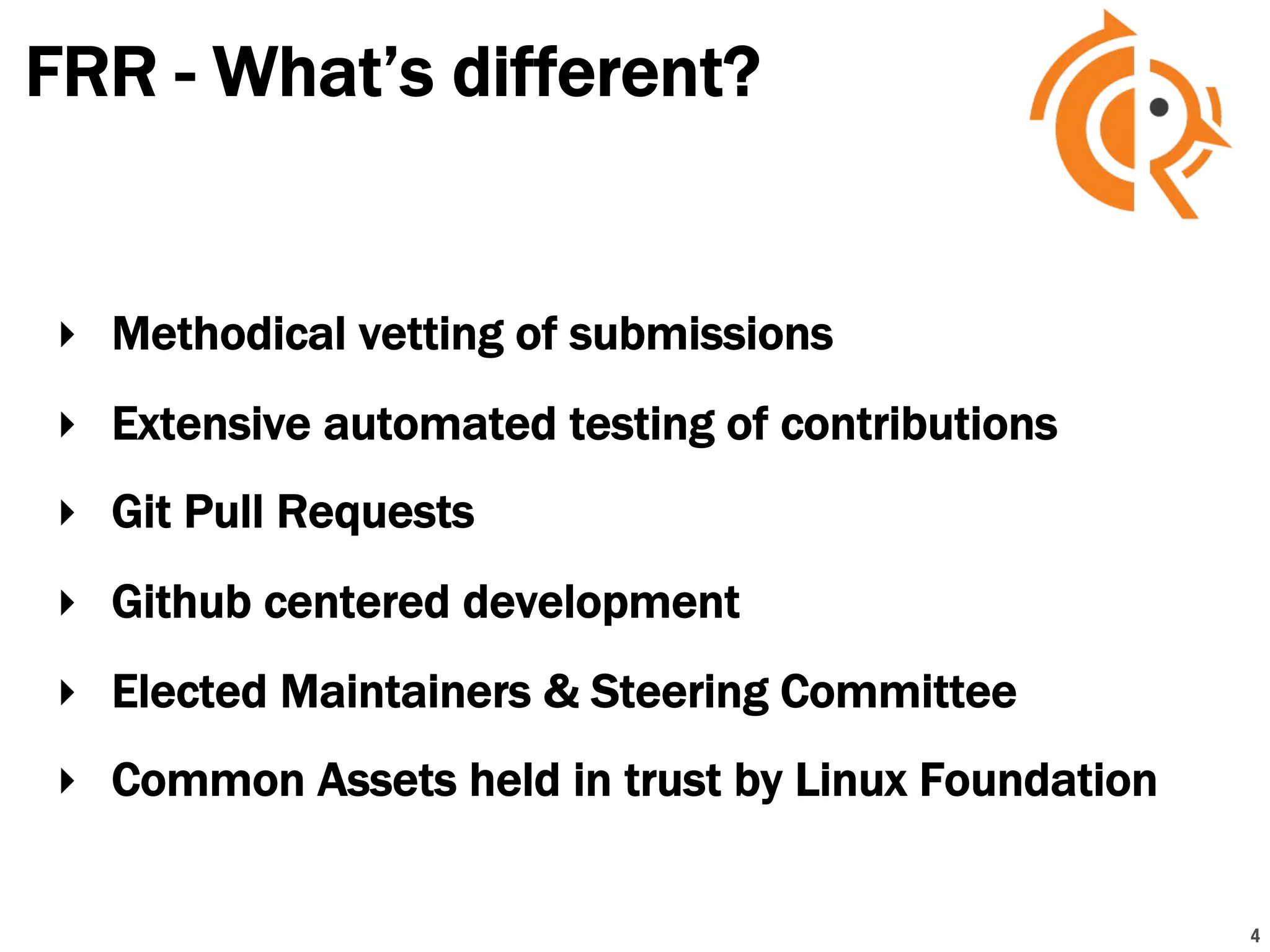 FRRouting Overview and Current Status | PDF