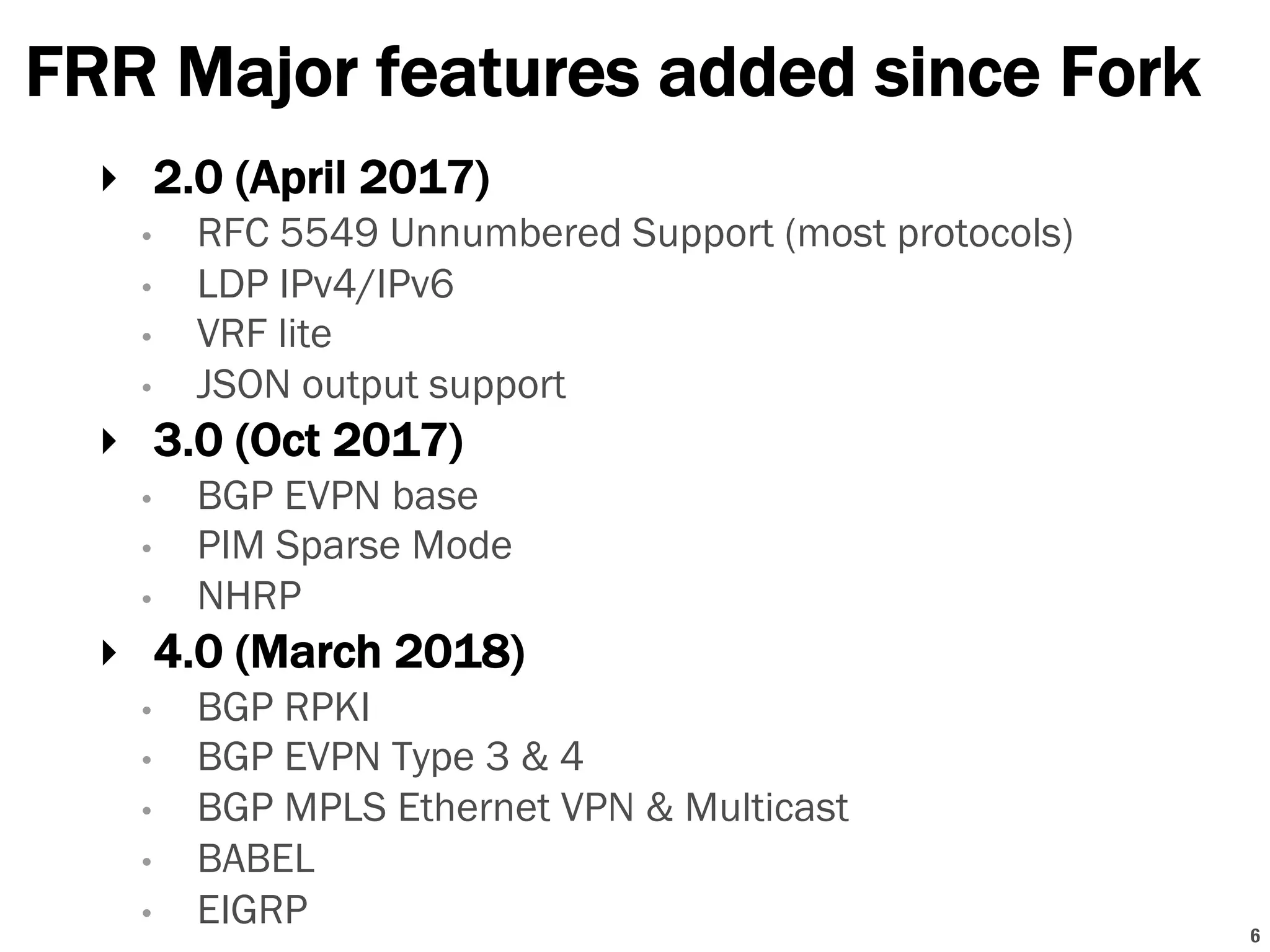 FRRouting Overview and Current Status | PDF
