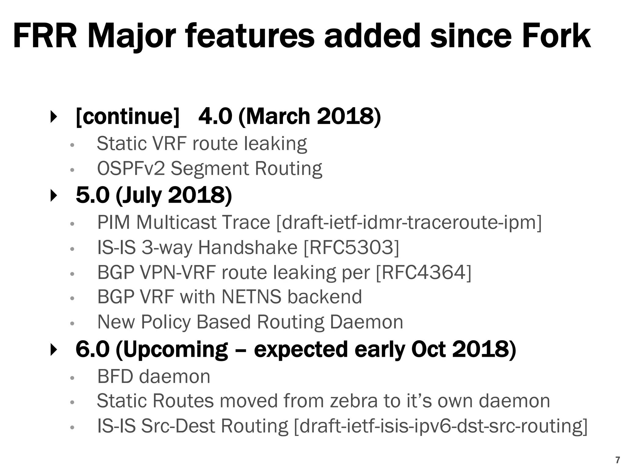 FRRouting Overview and Current Status | PDF