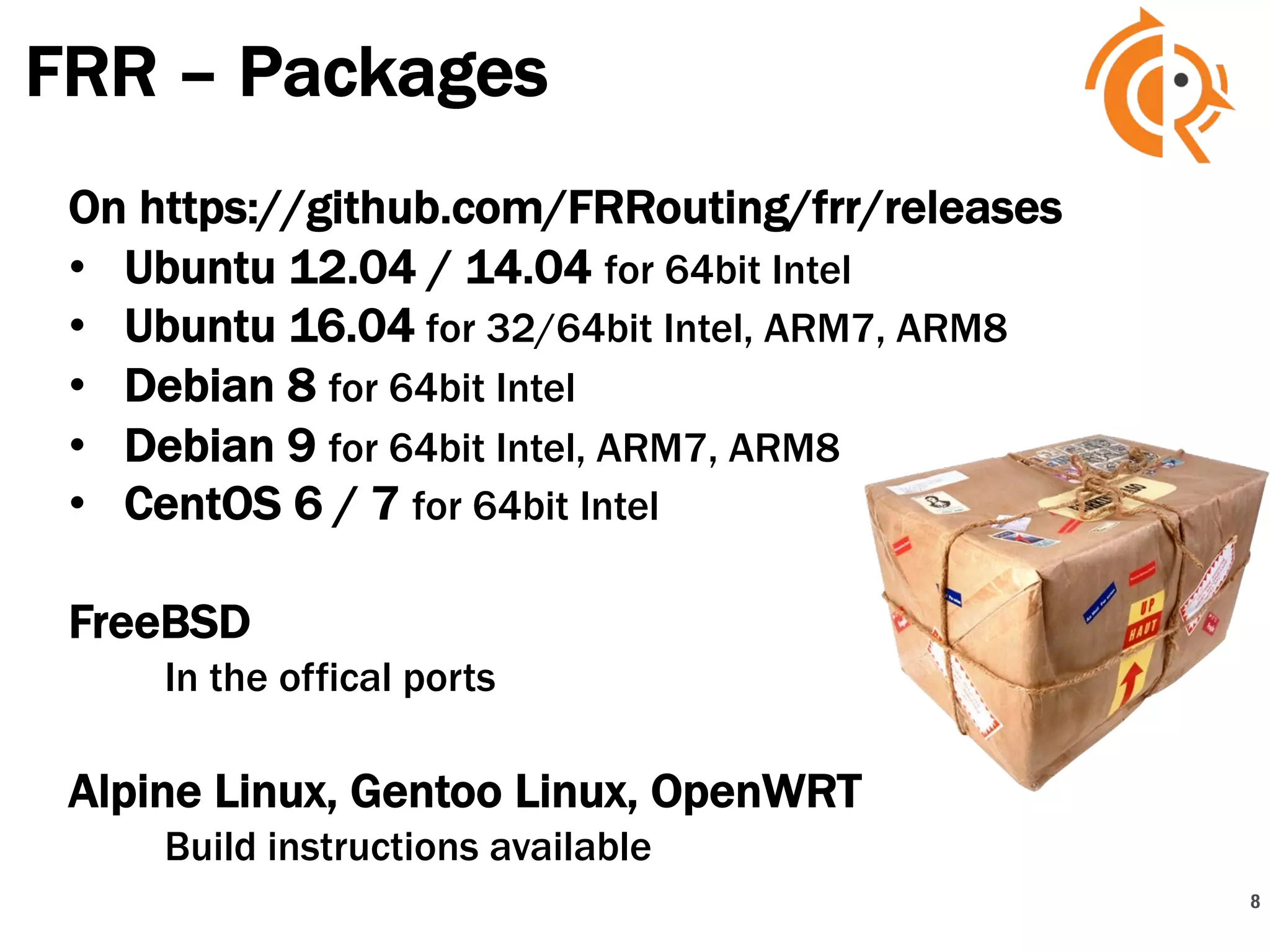 FRRouting Overview and Current Status | PDF