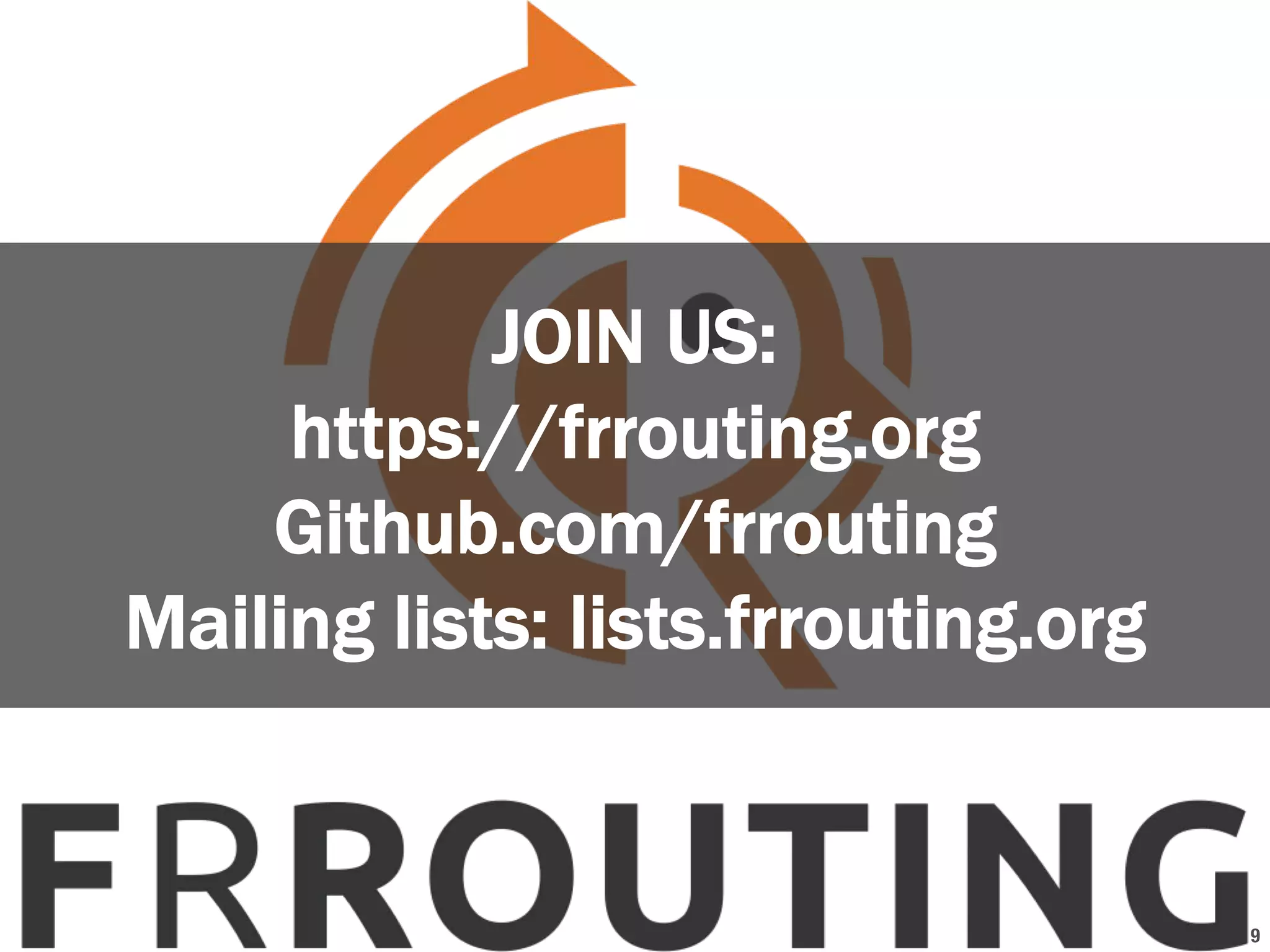 FRRouting Overview and Current Status | PPT