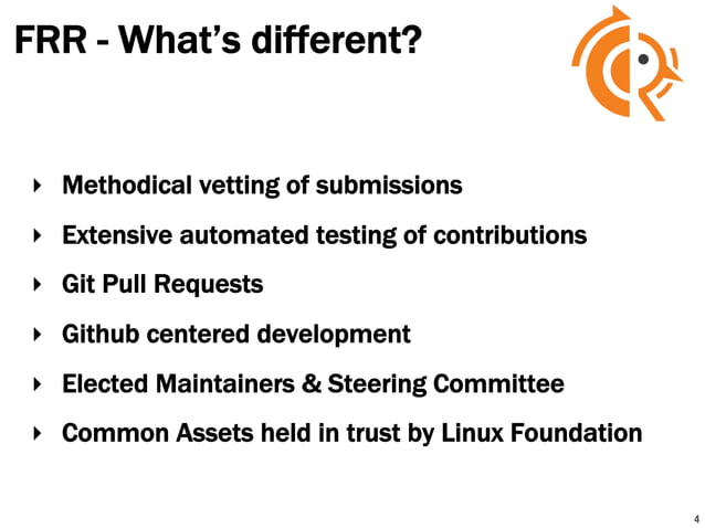 FRRouting Overview and Current Status | PPT